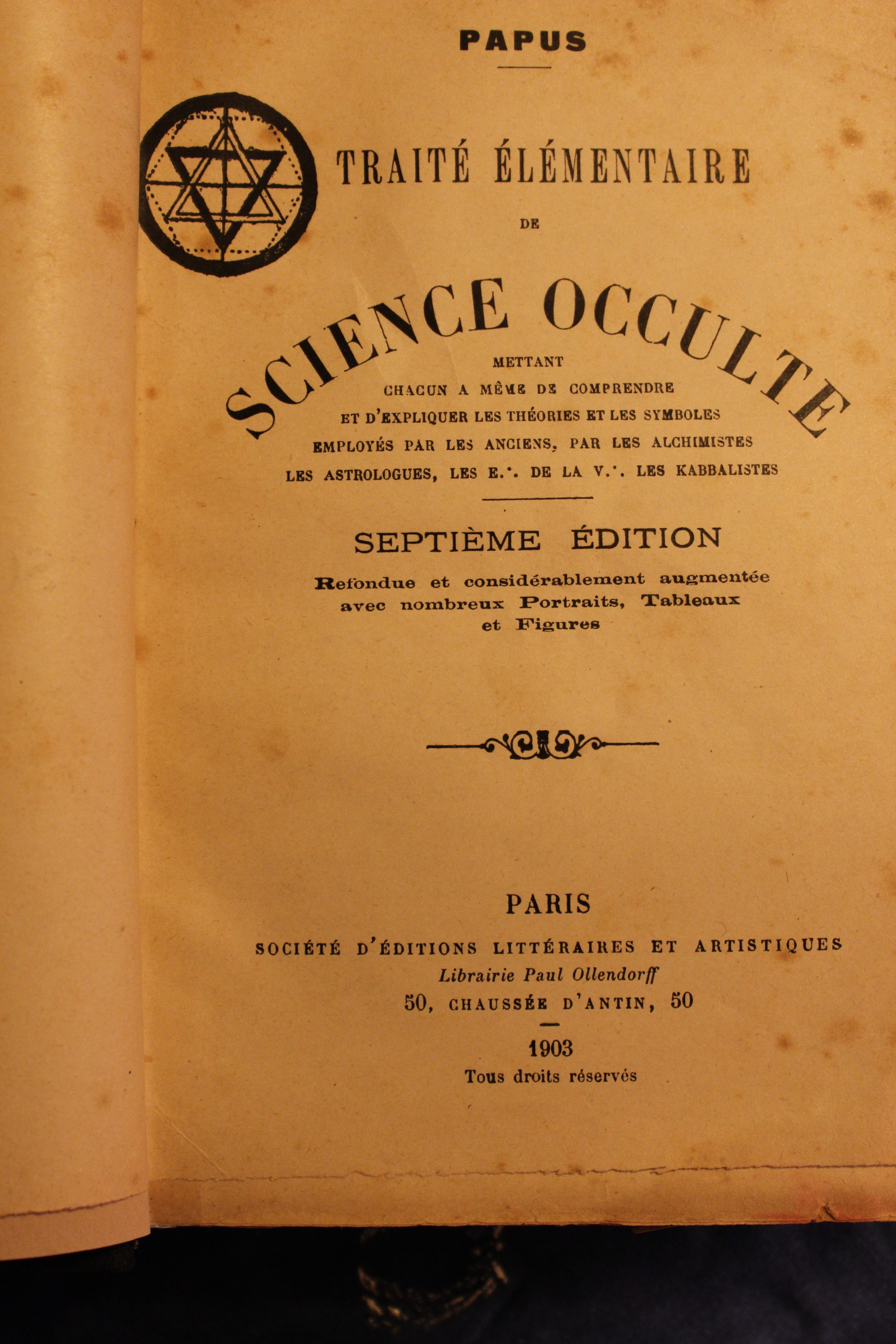 Photo IMG_1714 de l'album PAPUS RARE TRAITE ELEMENTAIRE DE SCIENCE ...