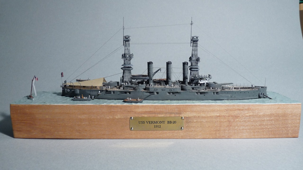 Cuirassé américain USS Vermont au 700e (Niko Models + Scratch)