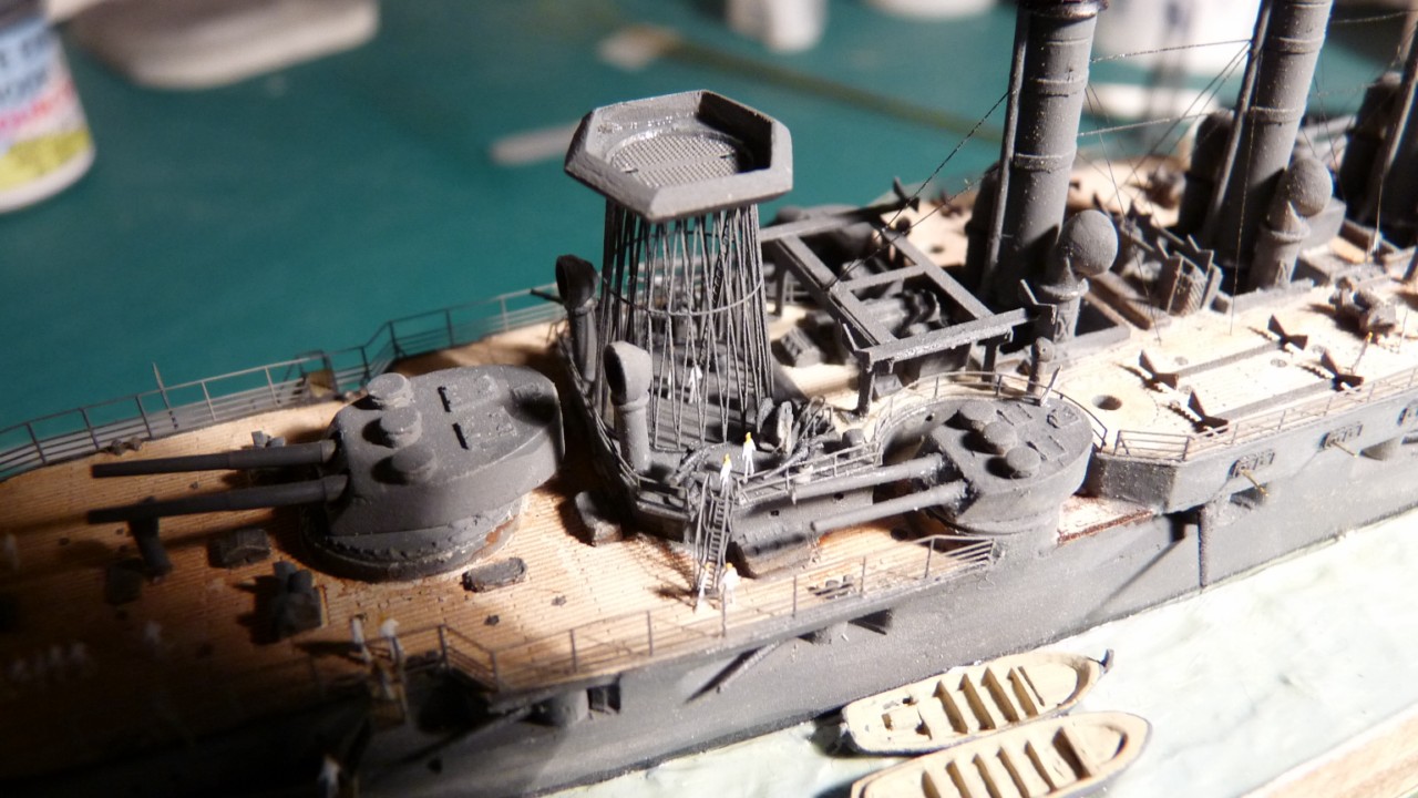 Cuirassé américain USS Vermont au 700e (Niko Models + Scratch)